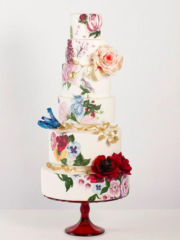 20 Floral Print Wedding Cakes | SouthBound Bride